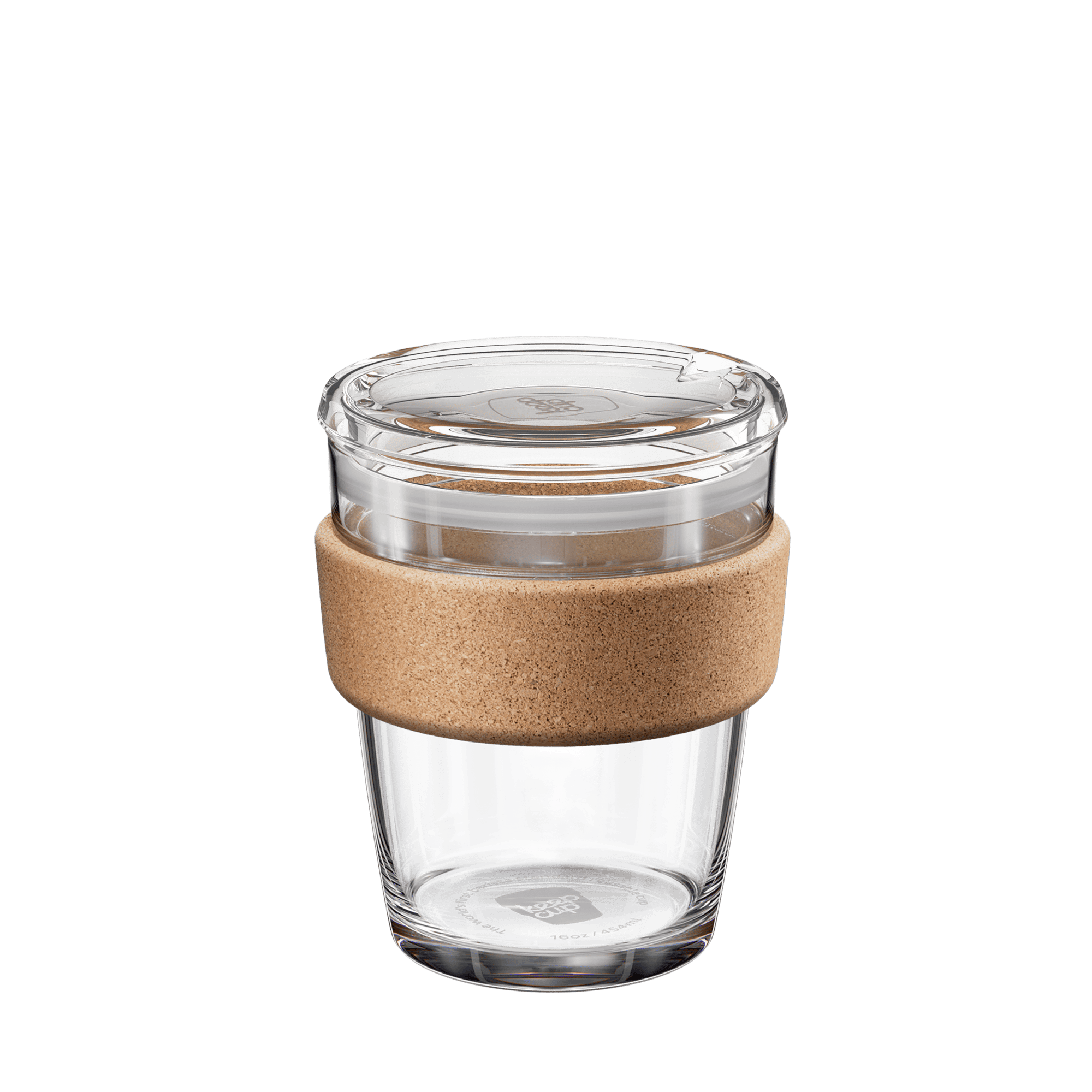 KeepCup Brew Cork Quicksip | Reusable Glass Coffee Cup 12oz | Glass Cup ...