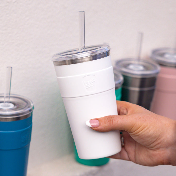 KeepCup Cold Cup White | Large Insulated Iced Coffee Cup