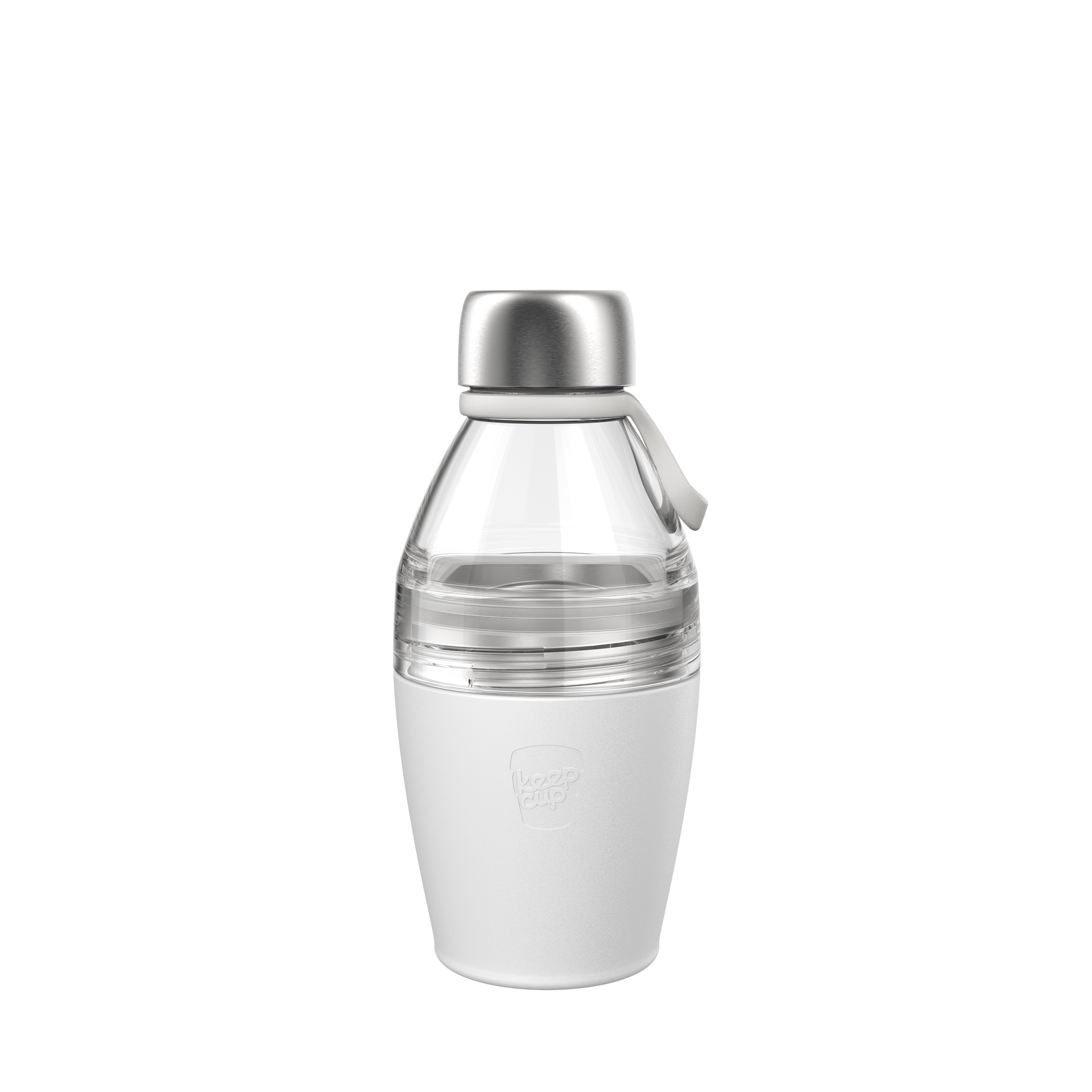 KeepCup Helix Bottle 420ml White | Reusable Drink Bottle AU