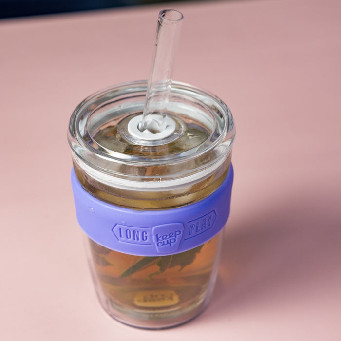 KeepCup Cold Cup Longplay Indigo | Glass Boba Cup